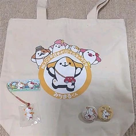 Amazon ご当地キティ 高速道路限定 みちまるくん トートバッグ 缶バッジ アイドル・芸能人グッズ 通販