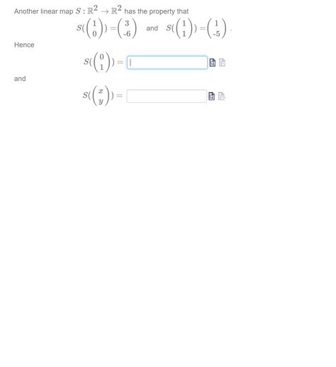 Solved Another Linear Map S R2 → R2 Has The Property That