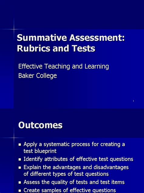 Pdf Summative Evaluation Rubric And Test Ppt Dokumen Tips