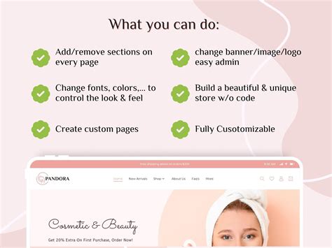 Beauty Shopify Theme Skincare Shopify Theme Boutique Shopify Template Shopify Os 2 0