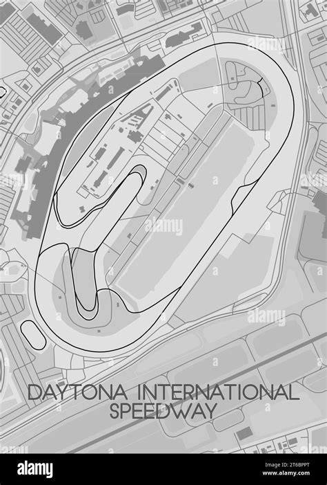Daytona International Speedway Road Course Stock Vector Image And Art