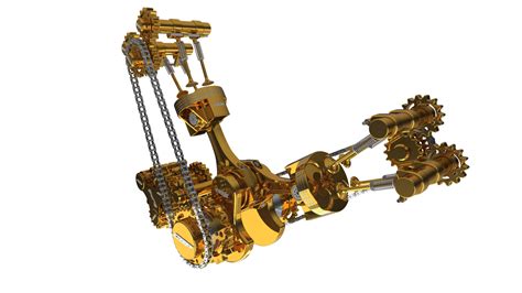 Pinki双缸发动机内部结构3d图纸 Solidworks设计 附igssolidworks 2014模型图纸下载 懒石网