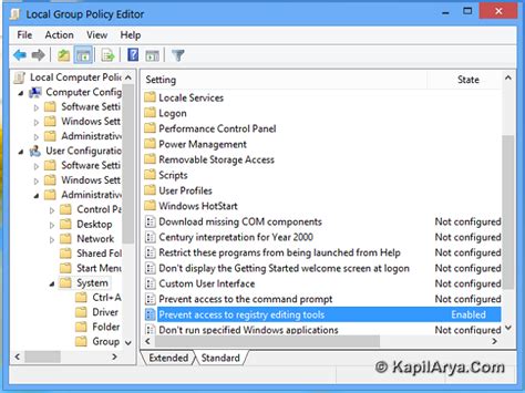 How To Disable Registry Editor In Windows 8 1