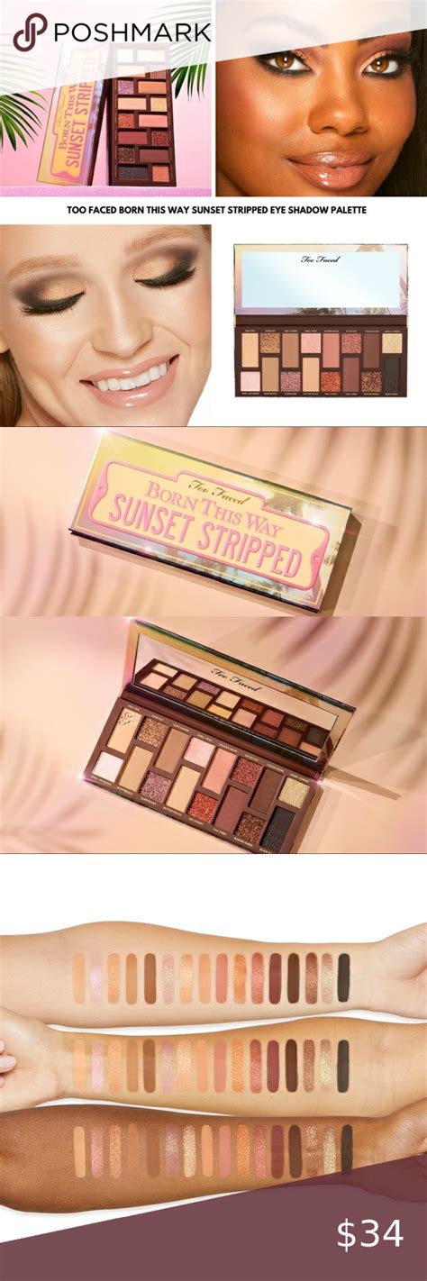🌅too Faced Sunset Stripped Born This Way Palette☀️ Born This Way Eye