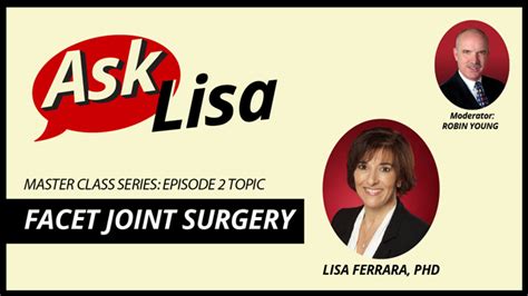 Facet Joint Surgery Orthopedics This Week