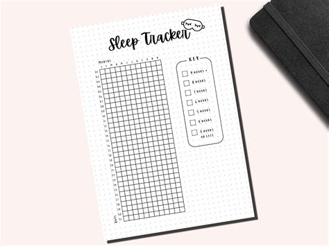Yearly Sleep Tracker Printable Pixel Sleep Tracker Health And Wellness Journal Planner