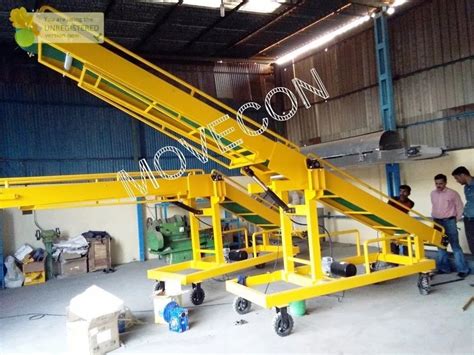 Conveyer Machine Mild Steel Truck Loading Conveyor For Industrial