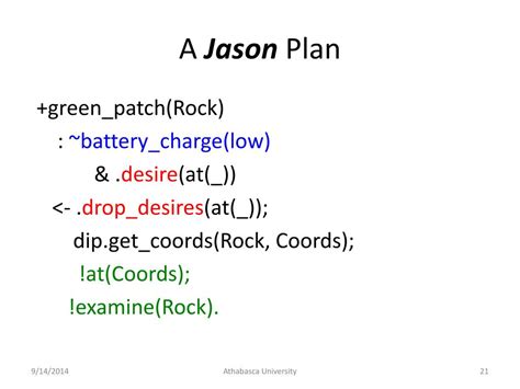 PPT Introduction To AgentSpeak And Jason For Programming Multi Agent