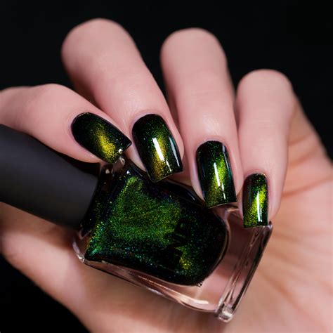 Ilnp Venom Dark Moss Green Magnetic Nail Polish