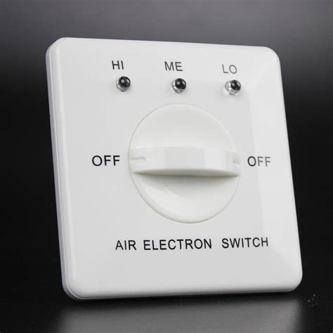Axio Panel Pipe Fan Controller Fan Coil Three Speed Control Switch