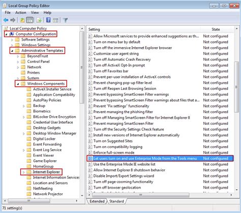 Internet Explorer 11 Compatibility Mode