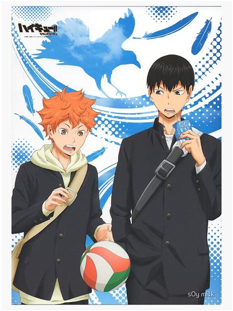 Haikyuu Hinata Kageyama Sticker By KajiKuma Redbubble