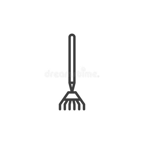 Leaf Rake Outline Stock Illustrations 2752 Leaf Rake Outline Stock