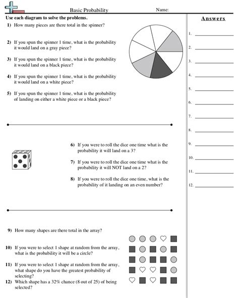 Simple Probability Worksheet Pdf Ame My Id