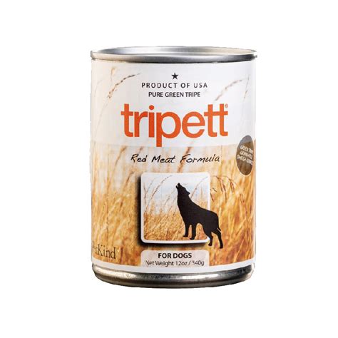 Petkind Tripett 無穀物狗罐頭 紅肉草胃配方 12oz