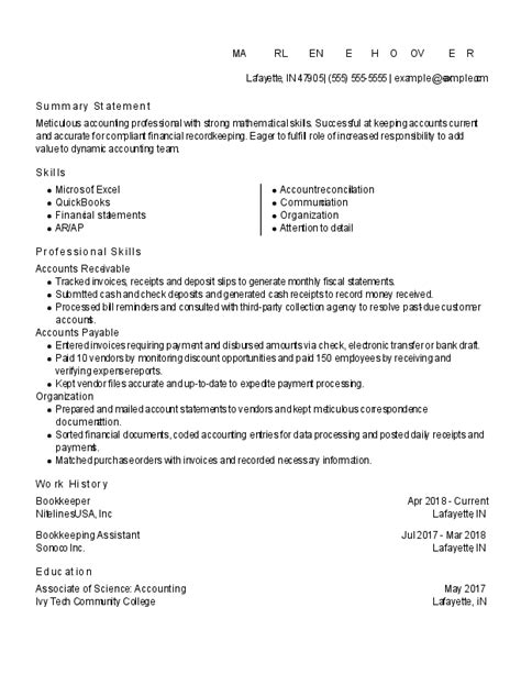Billing Collections Accounting Clerk Resume Examples For 2025