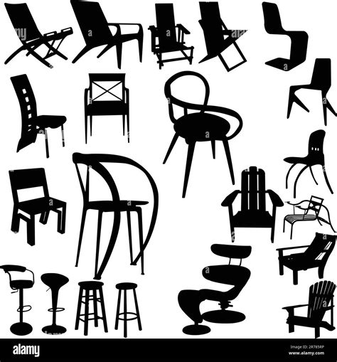 Chair Set Vector Stock Vector Image And Art Alamy