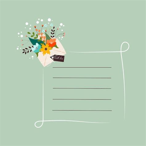 Premium Vector Cute Notepad Template
