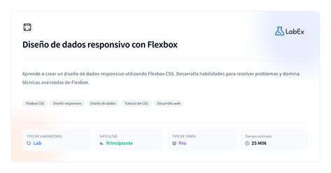 Diseño De Dados Responsivo Tutorial De Flexbox Css Labex