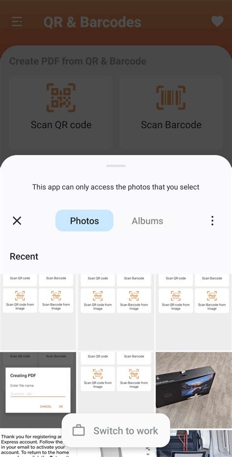 1101 Add New Feature To Allow User Scan Qr Code From Saved Image By