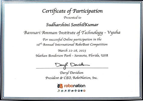 Sudharshini S On Linkedin Roboboat Team