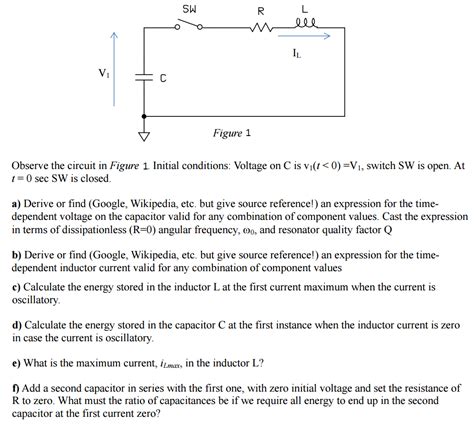 Solved Observe The Circuit In Figure Initial Conditions Chegg