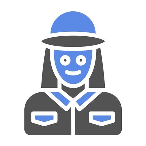 Premium Vector Vector Design Park Ranger Female Icon Style
