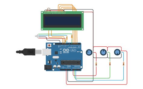 Circuit Design Ledrgb And Lcd Tinkercad