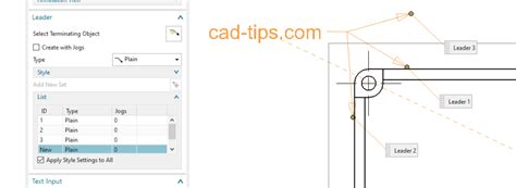 Add Leaders On Note Cad Tips