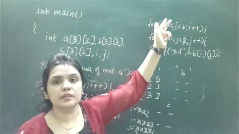 Matrix Addition Program In C Youtube