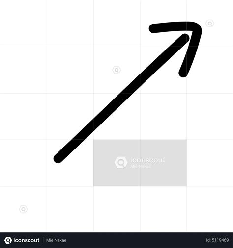 Arrow Pointing Diagonal Up Right Animated Icon Download In Json Lottie Or Mp4 Format
