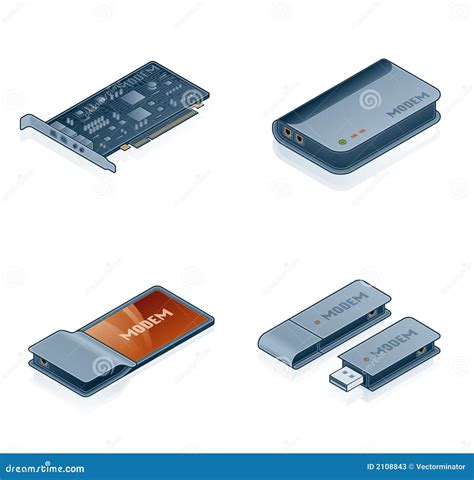 Computer Hardware Icons Set Design Elements 55m Stock Vector Illustration Of Card Office