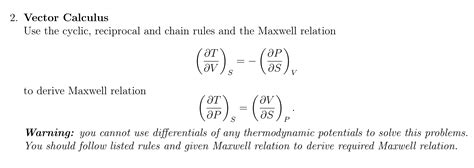 Solved 2 Vector Calculus Use The Cyclic Reciprocal And Chegg