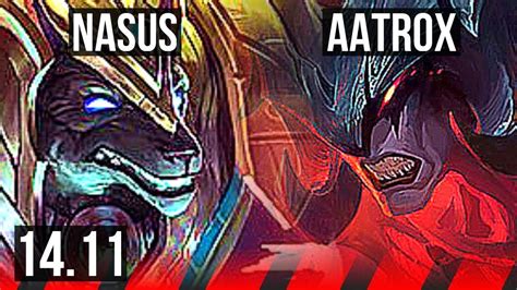 Nasus Vs Aatrox Top Rank 4 Nasus 518 Na Challenger 1411