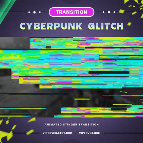 Cyberpunk Stinger Transition Glitch Digital With Sound Vtuber Stinger Transition Transition