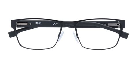 Glasses Direct ™ Boss 1040 Rectangle Black Frame Glasses For Men