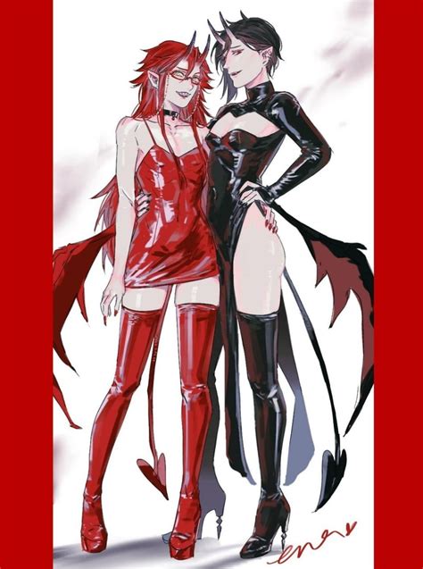 Sebastian Michaelis And Grell Sutcliff Kuroshitsuji Drawn By