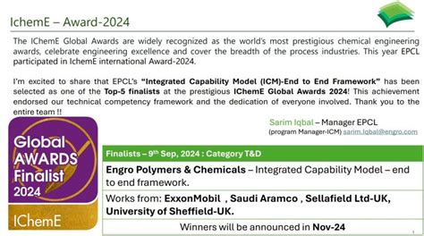 Icheme Award Framework Engro Sarim Iqbal 25 Comments