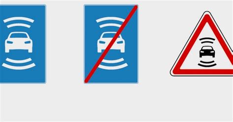 В России разработали знаки для беспилотных автомобилей