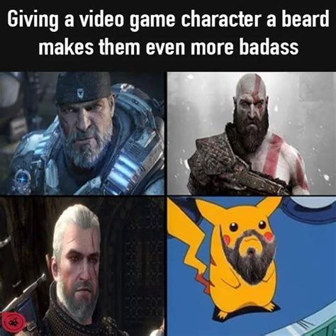 게임 캐릭터와 수염 일반 유머sub 시보드