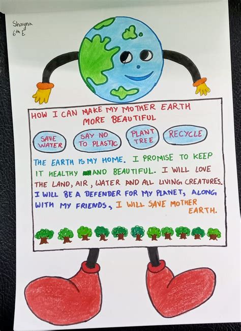 Save Mother Earth Poster Making