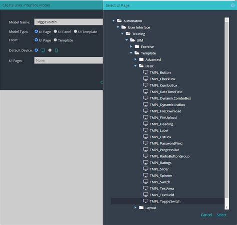 UI Element ToggleSwitch