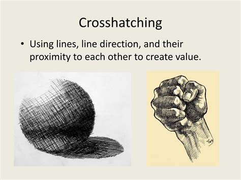 Ppt Stippling And Crosshatching Powerpoint Presentation Free