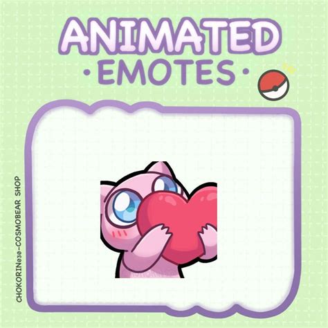 Mew Hug Animated Emotes Etsy
