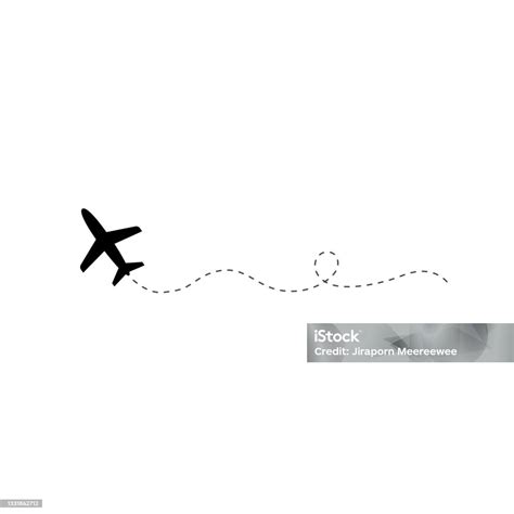 Voyage En Avion Volant Trajectoire De Vol De Lavion Tableau De Bord De