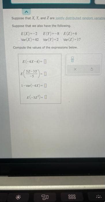 Solved Suppose That X Y And Z Are Jointly Distributed Chegg
