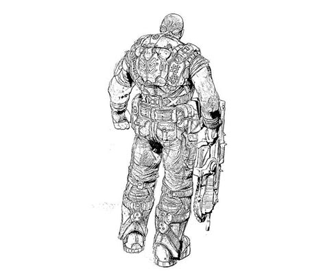 Gears Of War Coloring Pages Carmine