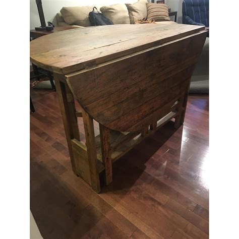 Crate And Barrel Origami Drop Leaf Dining Table Aptdeco