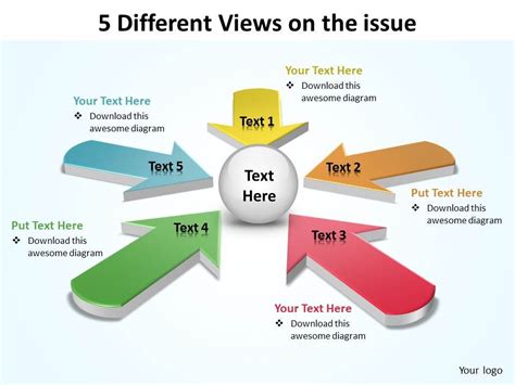 Different Views On Issue Graphics Presentation Background For