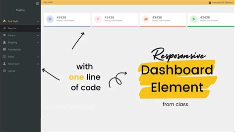 Responsive Dashboard Element With Vba Youtube
